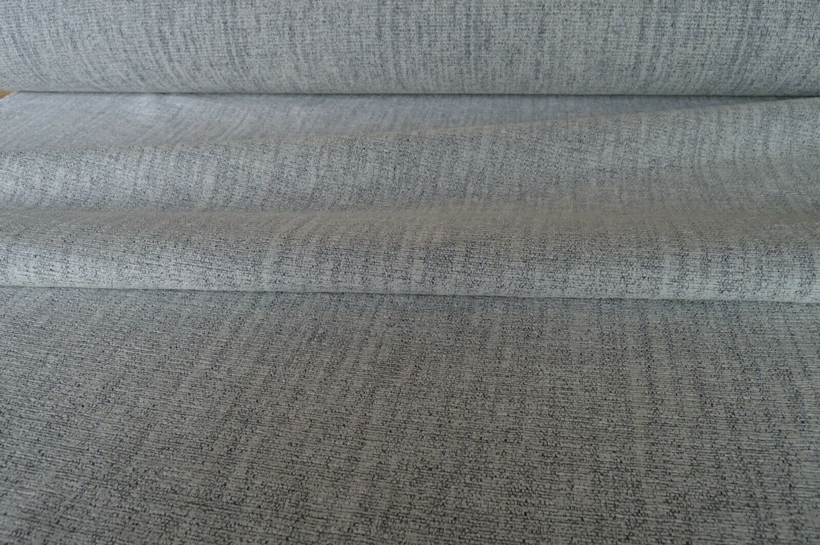 cream charcoal fleck upholstery fabric chenille material robust durable ...