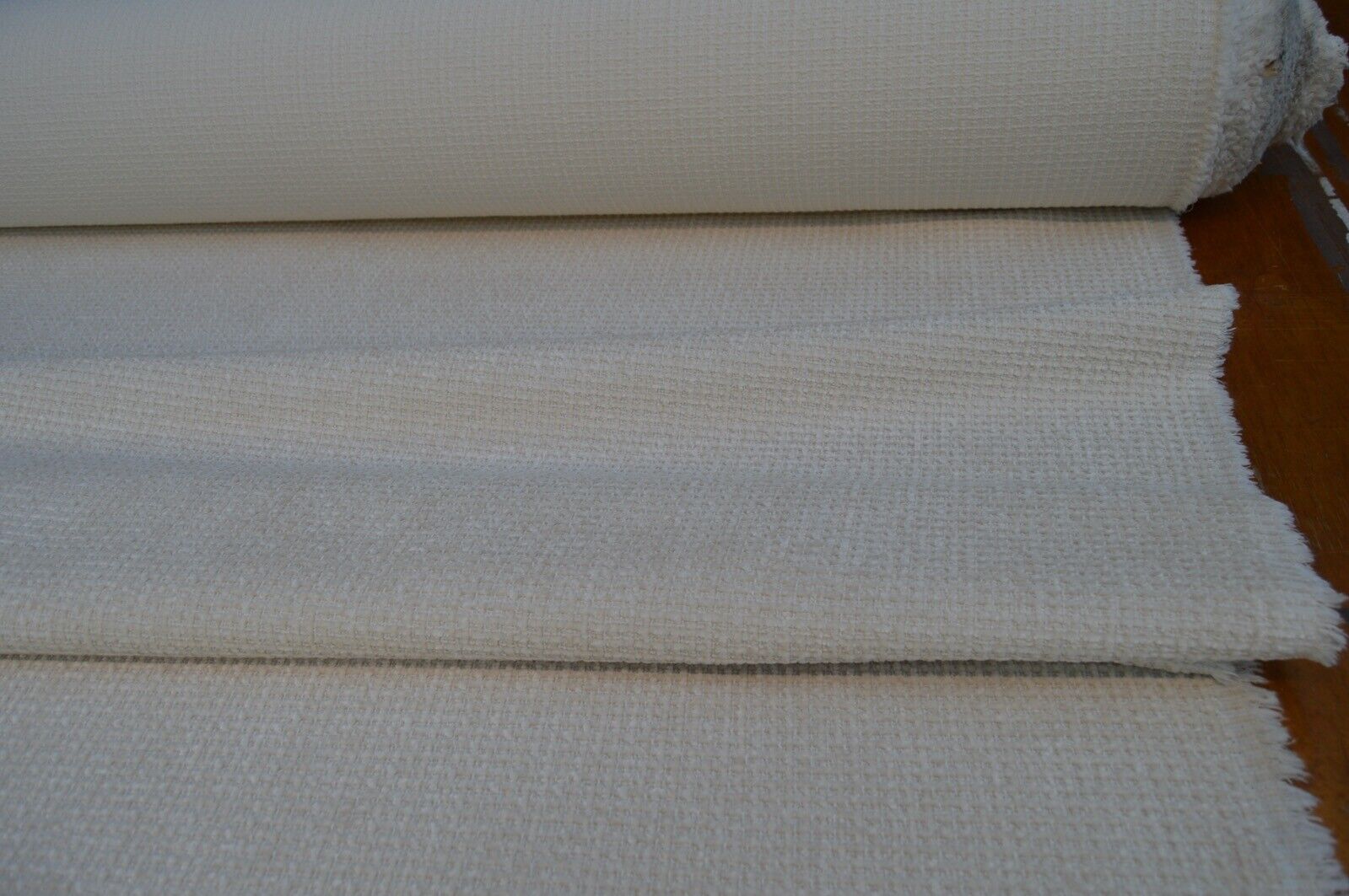 upholstery fabric cream super soft heavy textured thick pile weave ...