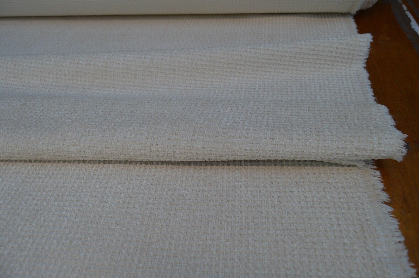 upholstery fabric cream super soft heavy textured thick pile weave ...