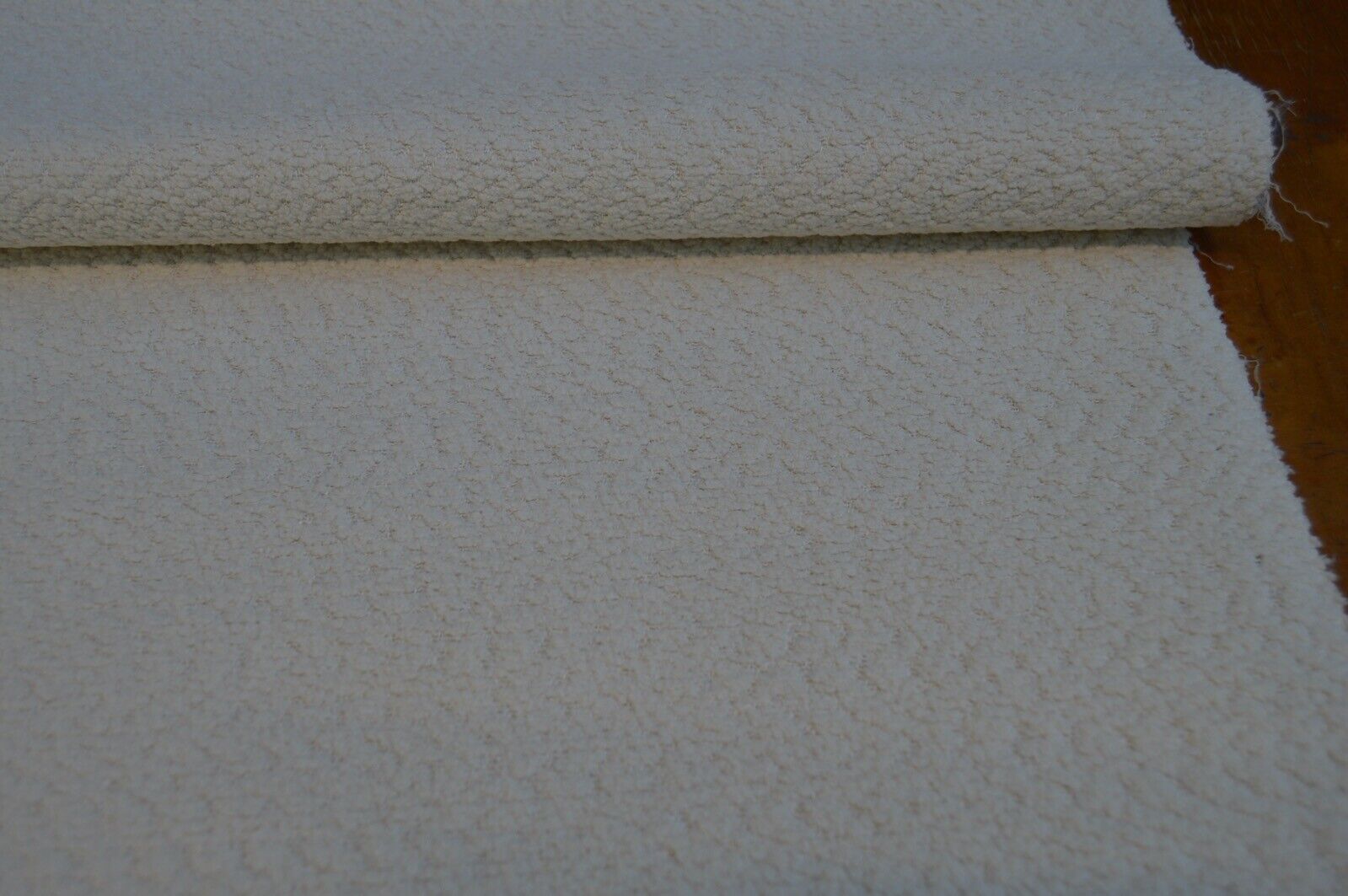 upholstery fabric cream textured woven teddy style look robust durable ...