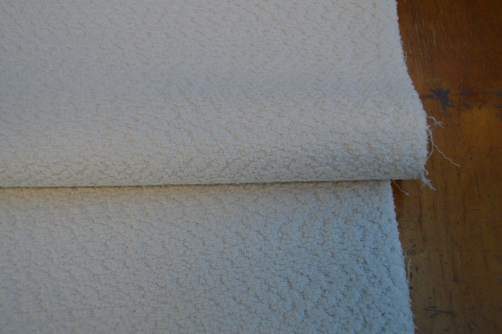 upholstery fabric cream textured woven teddy style look robust durable ...