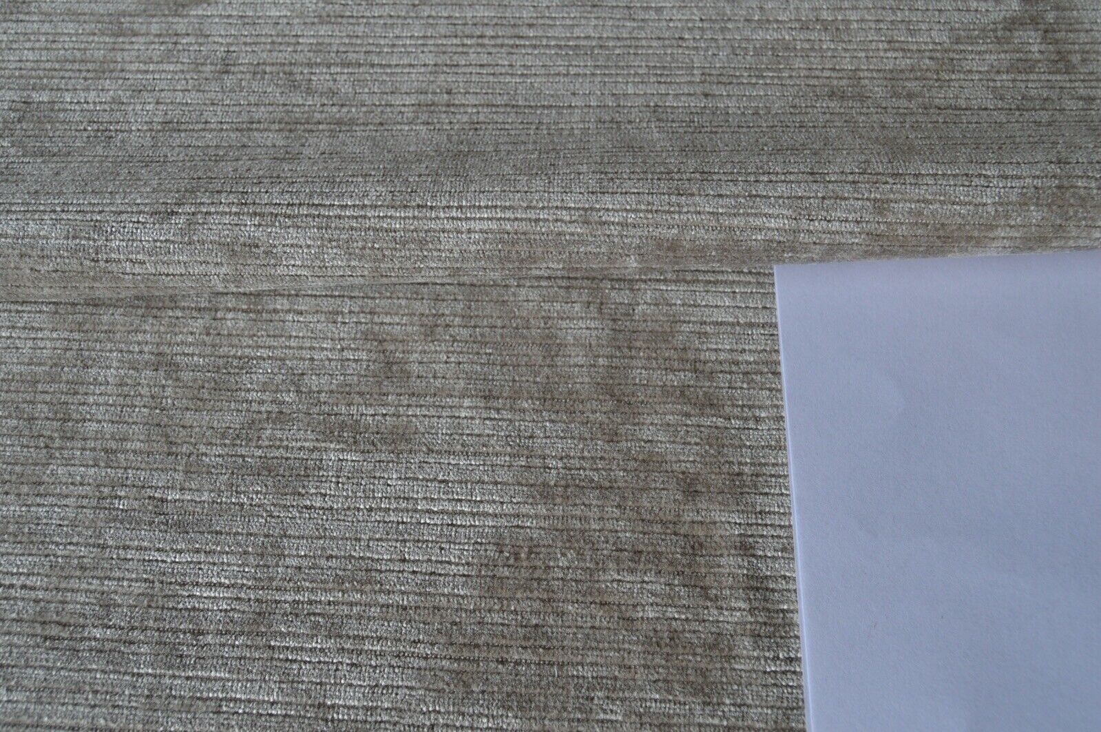 upholstery fabric mink velvety chenille rib effect hint textured robust ...