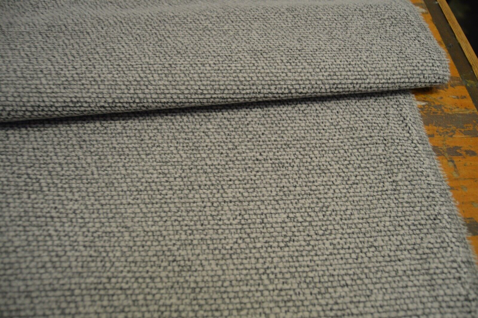 upholstery fabric beige grey fleck textured look chenille robust ...