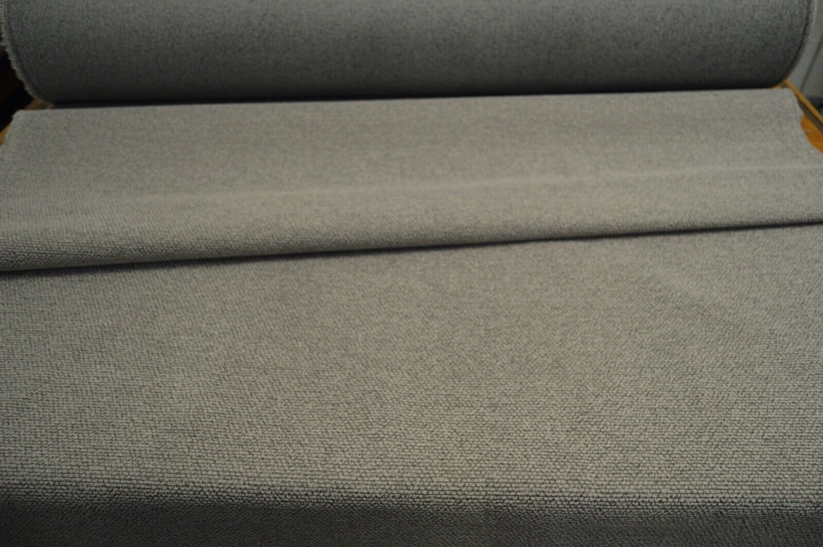 upholstery fabric beige grey fleck textured look chenille robust ...