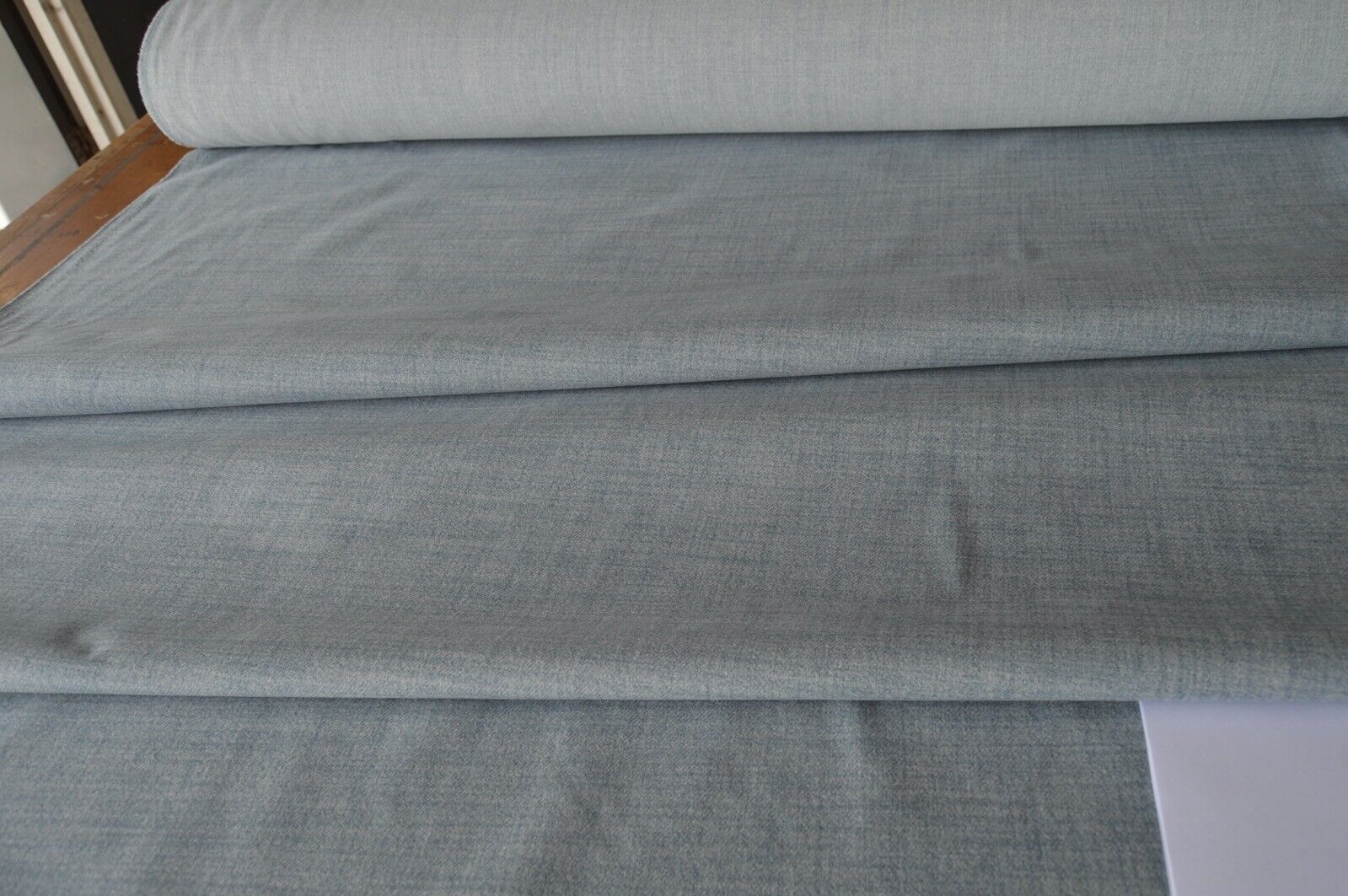 upholstery fabric powder blue soft wool effect robust durable - Dales ...