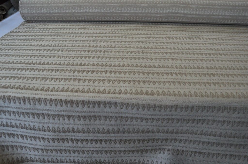 mocha beige linen look upholstery fabric retro ideal sofa chair fabric ...